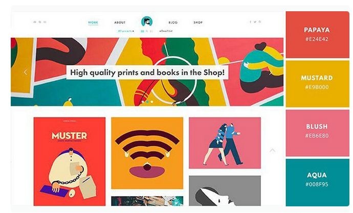 The Palettes of Visually Impactful Websites to Inspire You